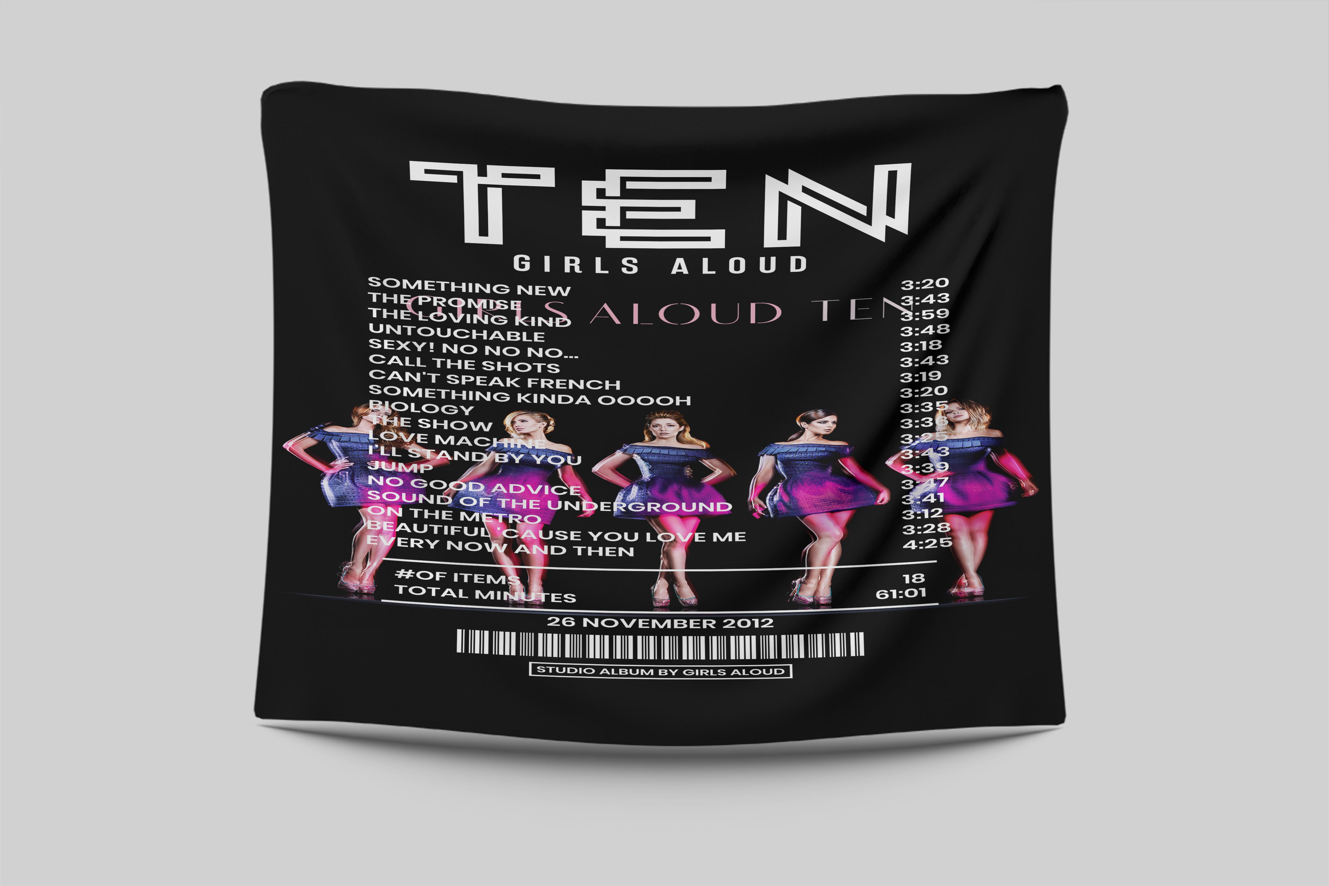 Ten By Girls Aloud [Blanket] – Receipt Rugs