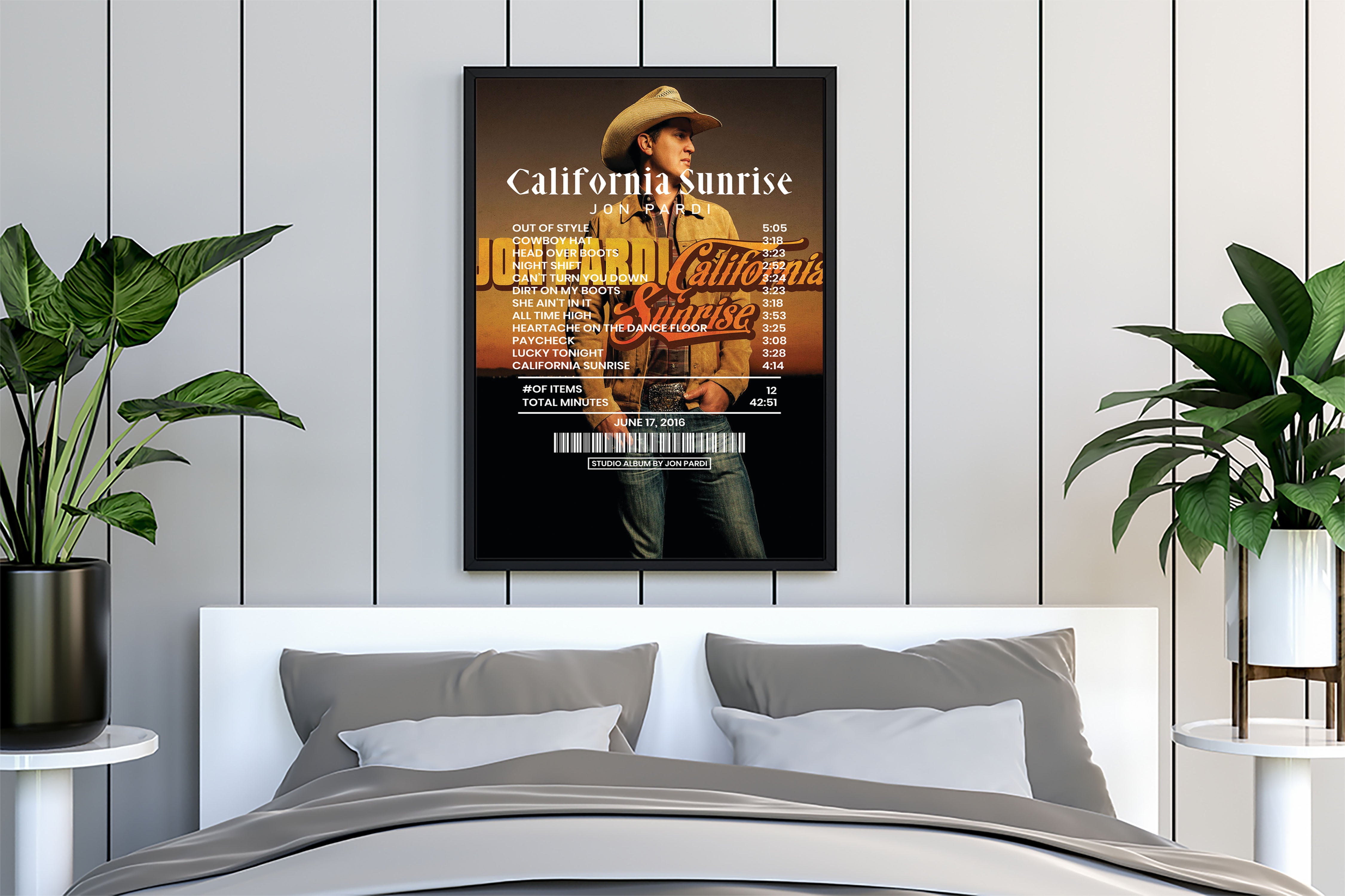 California Sunrise By Jon Pardi [Canvas] – Receipt Rugs