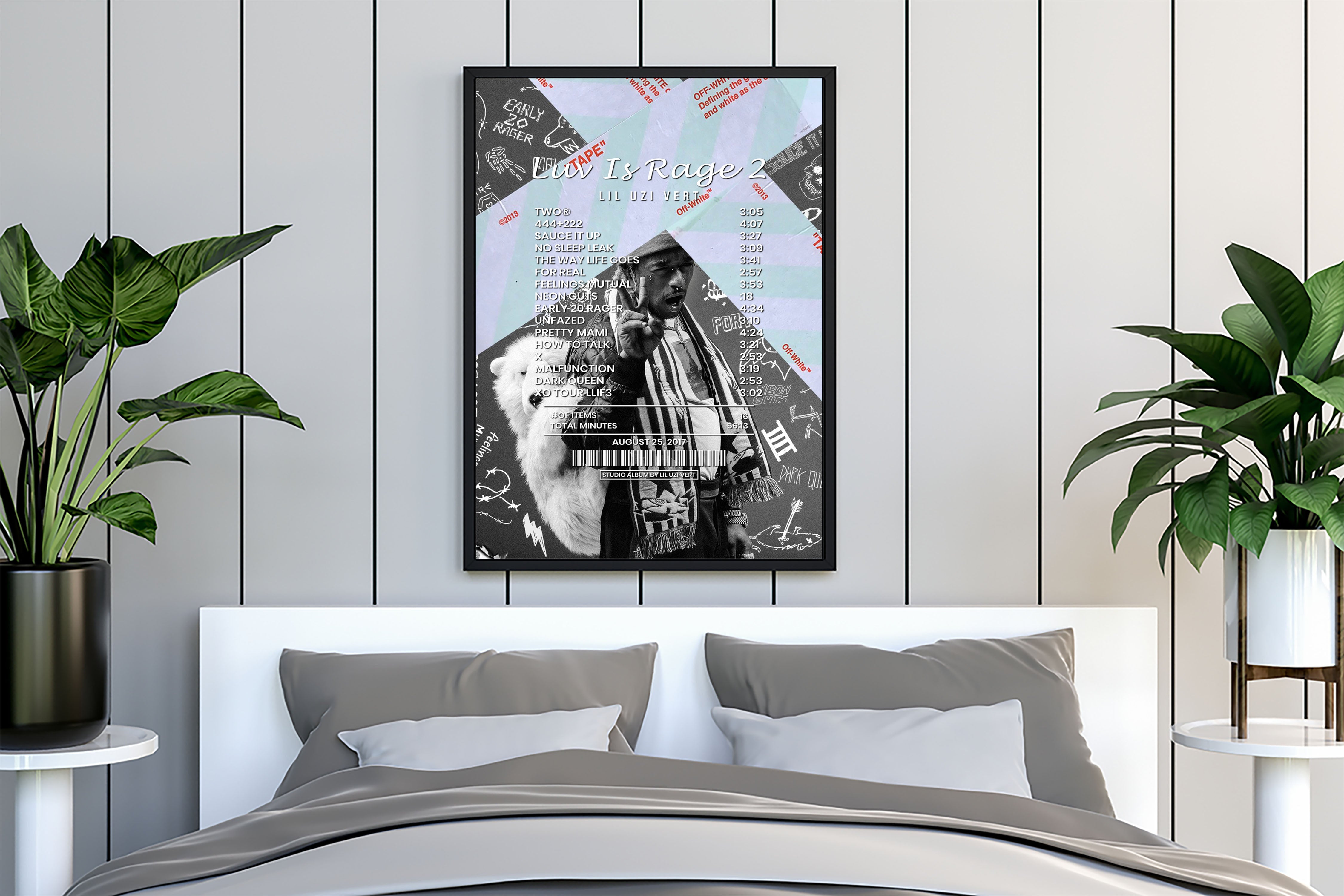 Luv Is Rage 2 By Lil Uzi Vert [Canvas] – Receipt Rugs