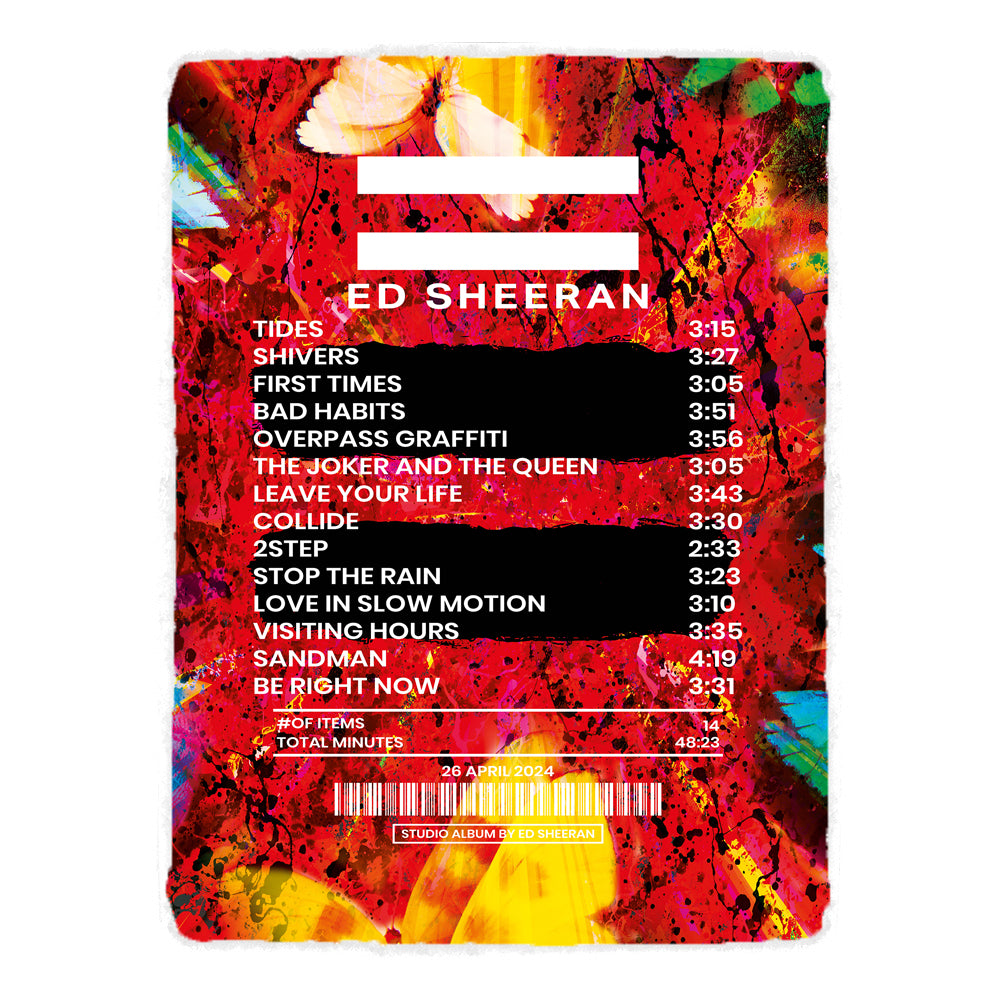 Equal(=) By Ed Sheeran [Rug] – Receipt Rugs