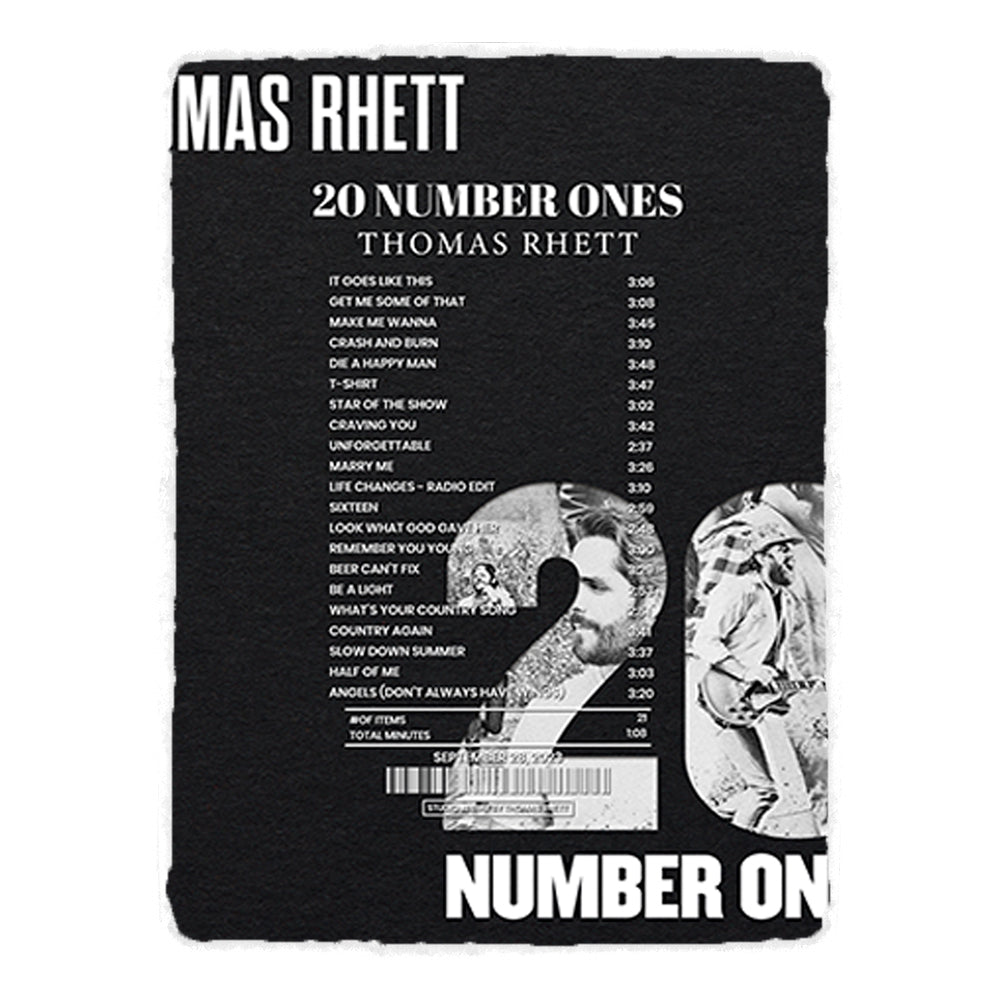 20 Number Ones By Thomas Rhett [Rug] – Receipt Rugs