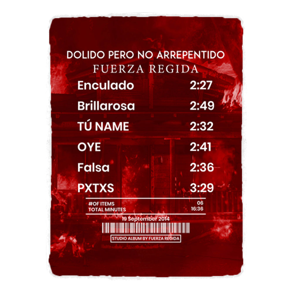 Dolido Pero No Arrepentido (EP) By Fuerza Regida [Rug] – Receipt Rugs