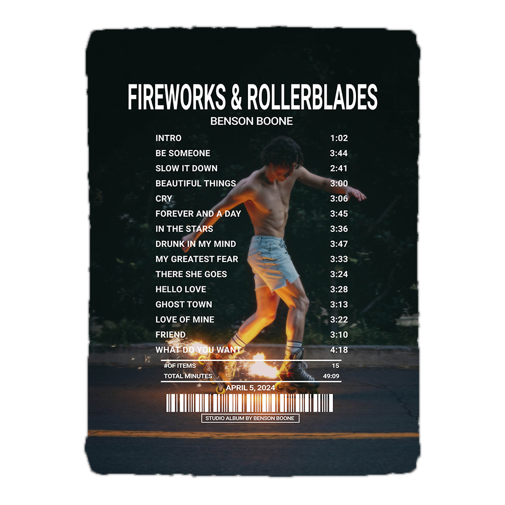 Fireworks & Rollerblades By Benson Boone Corry [Rug] – Receipt Rugs