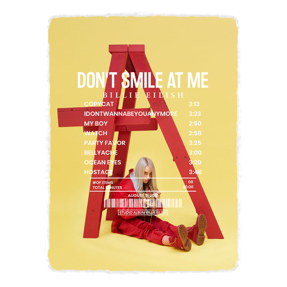 Dont Smile At Me By Billie Eilish [Rug] – Receipt Rugs