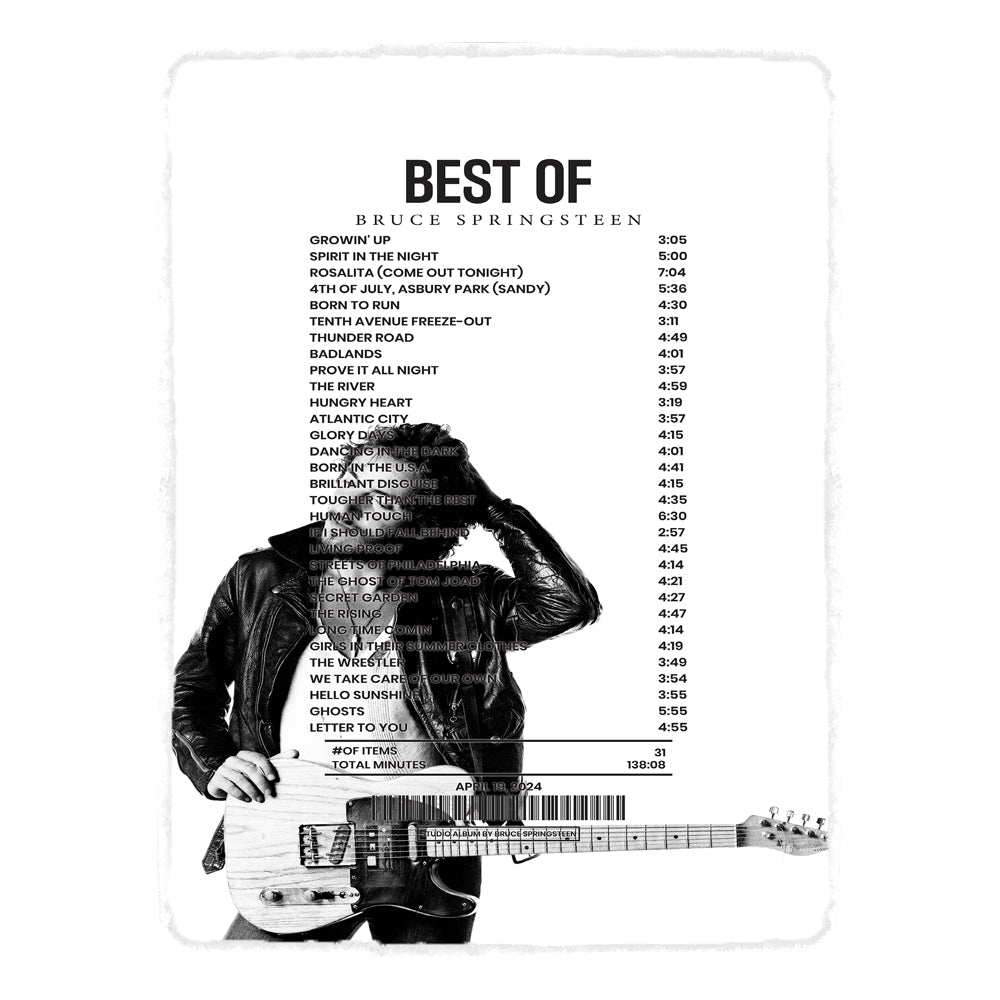 Best Of By Bruce Springsteen [Rug] – Receipt Rugs
