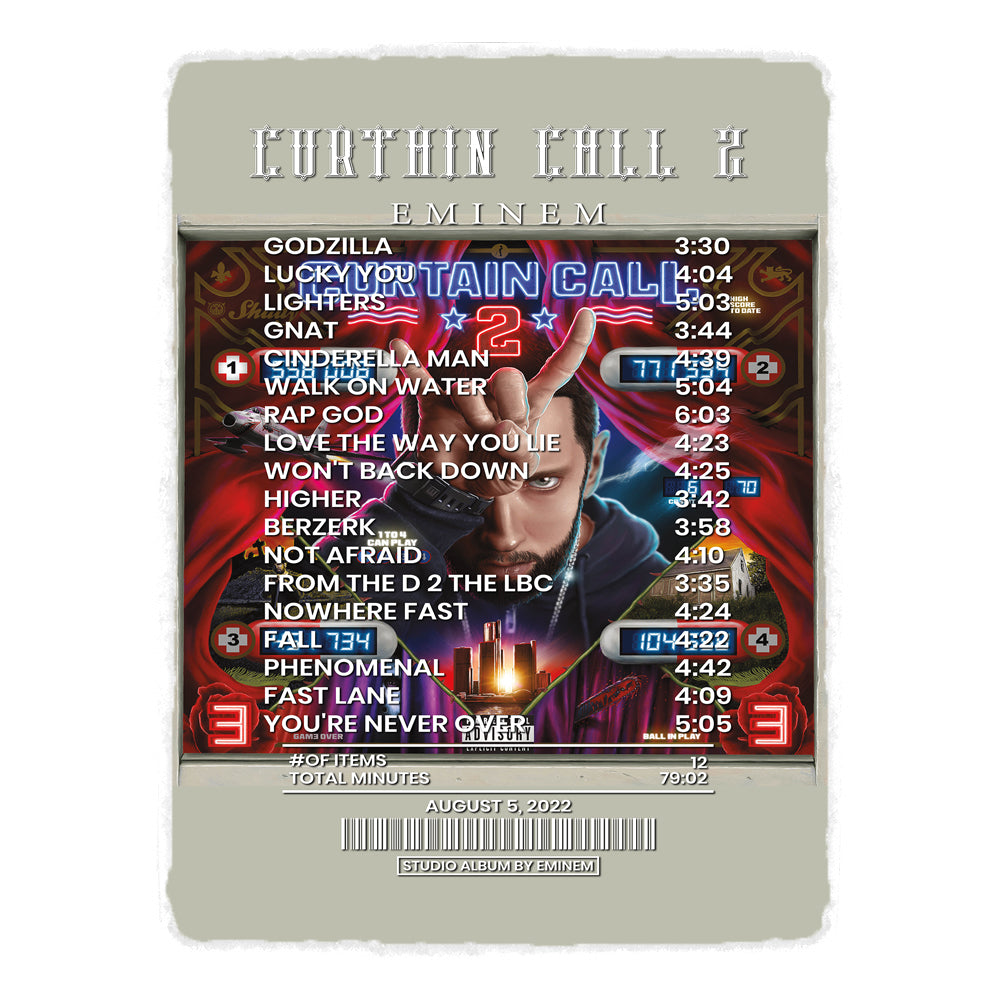 Curtain Call 2 By Eminem [Rug] – Receipt Rugs