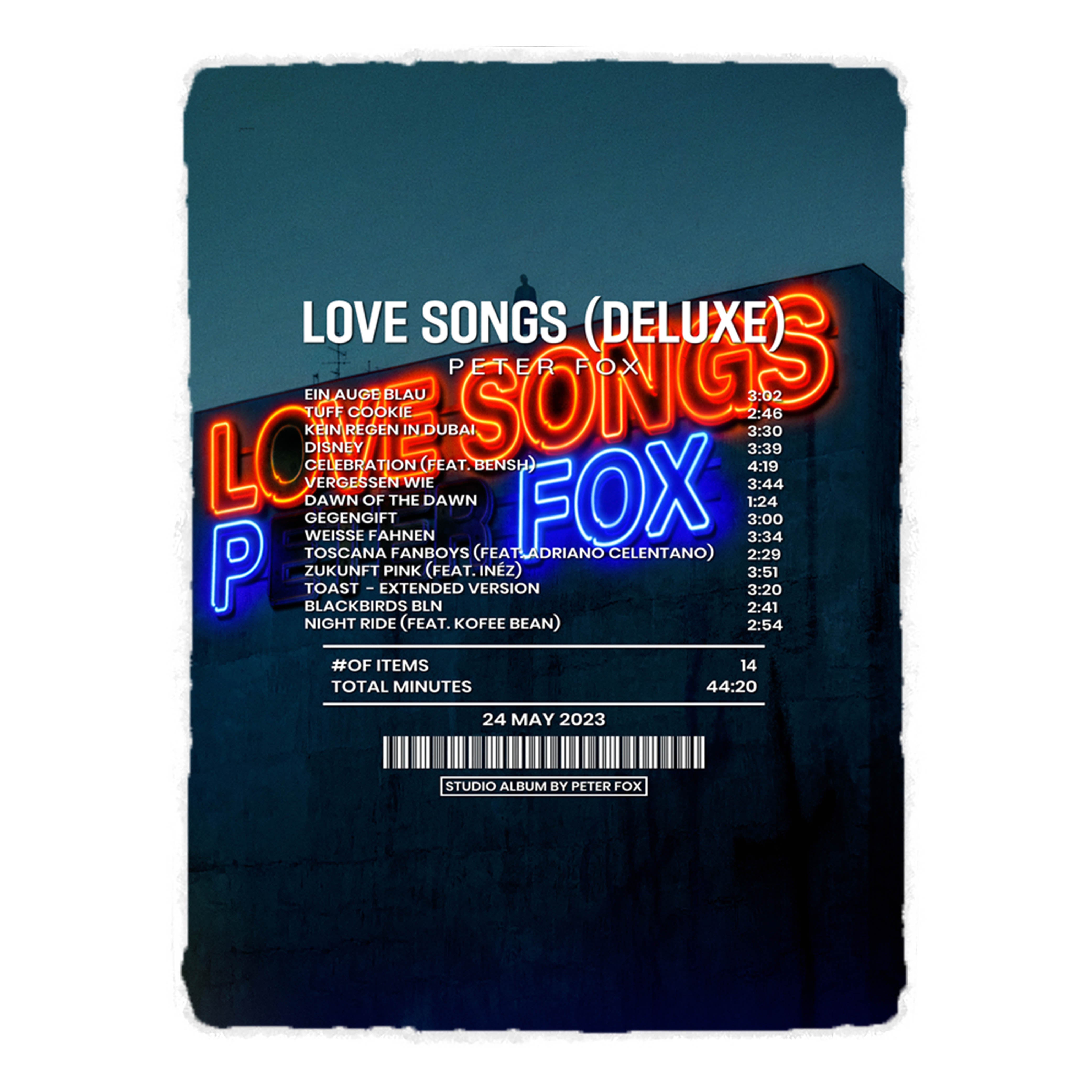 Love Songs (deluxe) By Peter Fox [Rug] – Receipt Rugs
