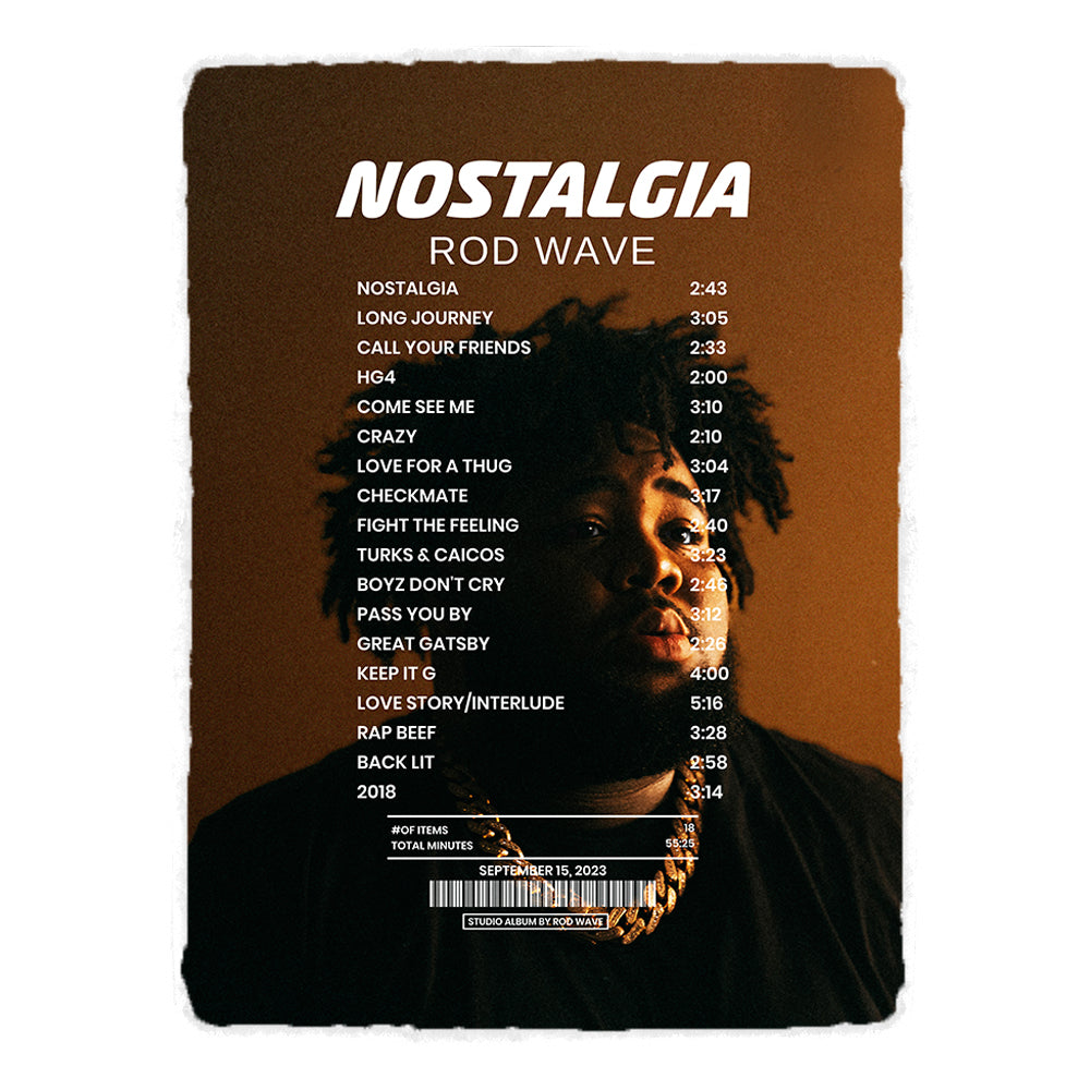 Nostalgia By Rod Wave [Rug] – Receipt Rugs