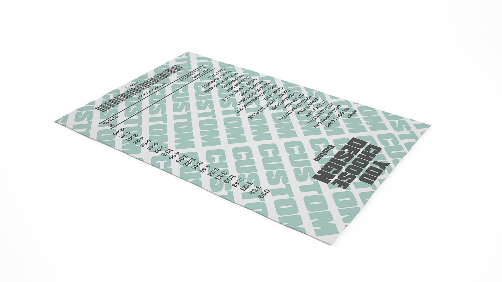 Custom Album [Rug] – Receipt Rugs