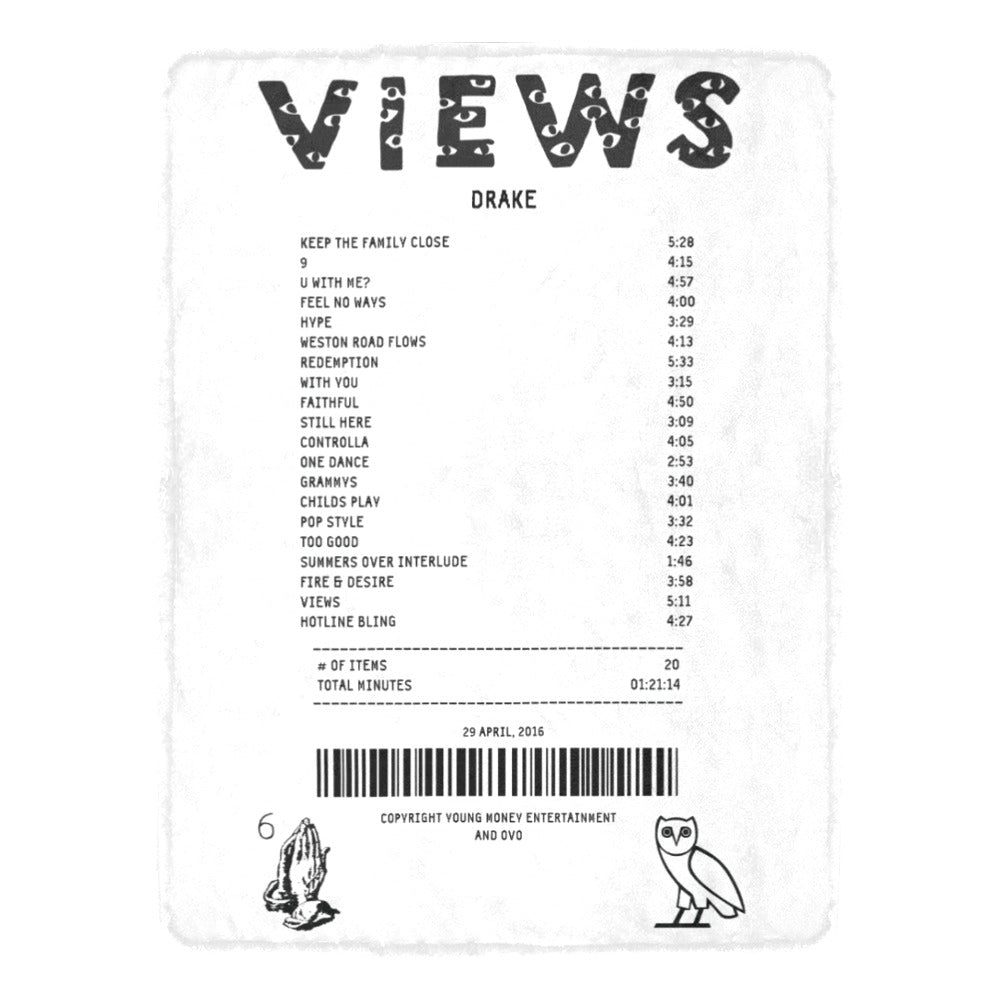 Views - Drake [Blanket] – Receipt Rugs