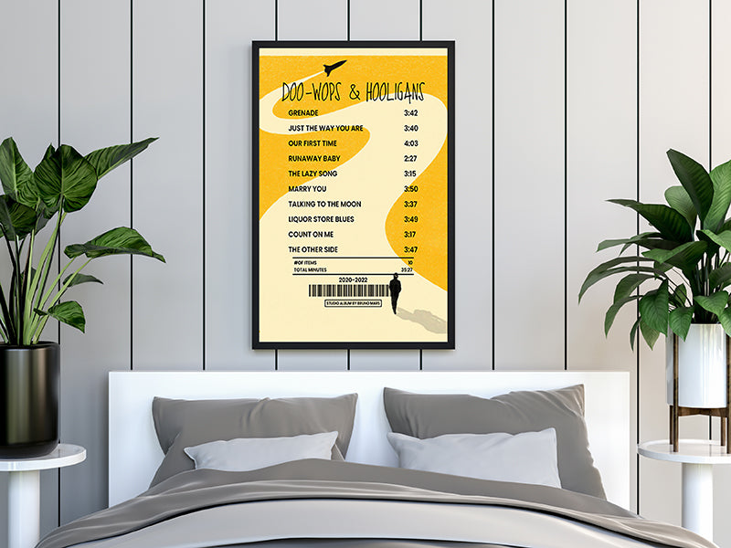 Doo-Wops & Hooligans (Deluxe) (by Bruno Mars) [Canvas] – Receipt Rugs