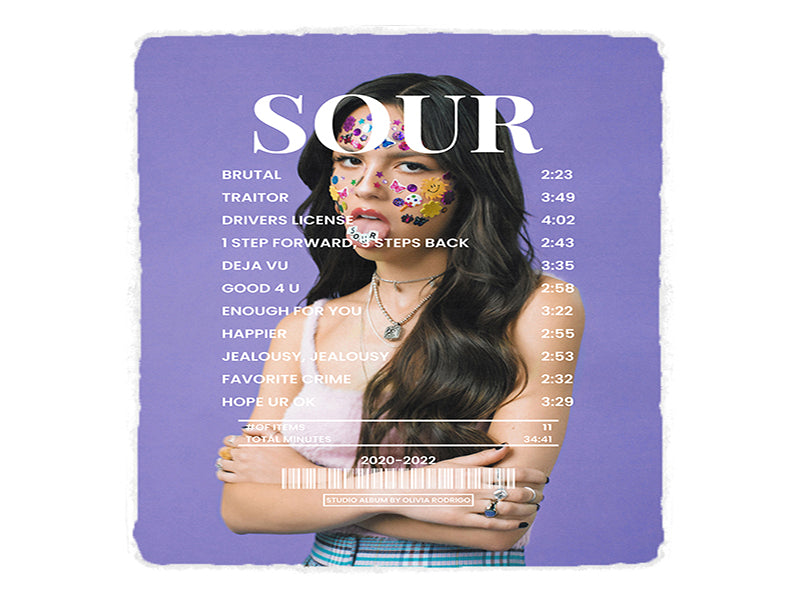 SOUR (by Olivia Rodrigo) [Blanket] – Receipt Rugs
