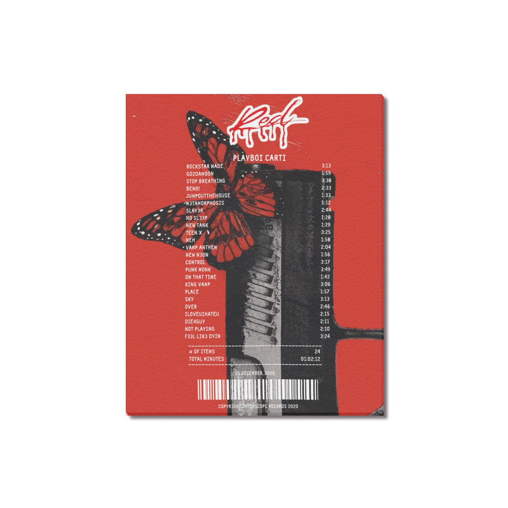 Whole Lotta Red - Playboi Carti [Canvas] – Receipt Rugs
