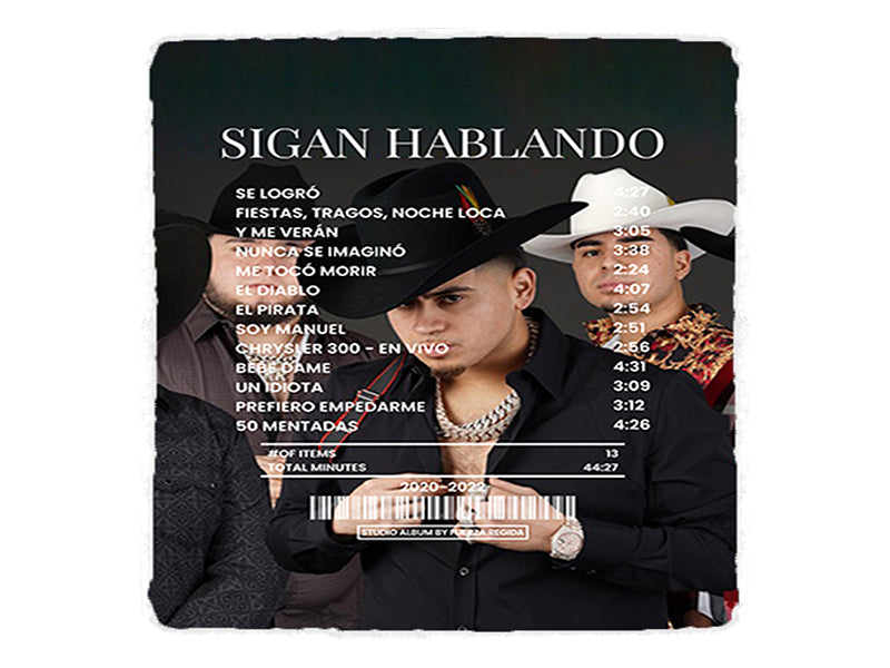 Sigan Hablando (by Fuerza Regida) [Rug] – Receipt Rugs